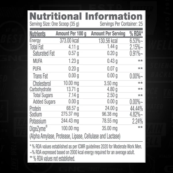 GNC Pro Performance 100% Whey Protein GNC Pro Performance 100% Whey Protein